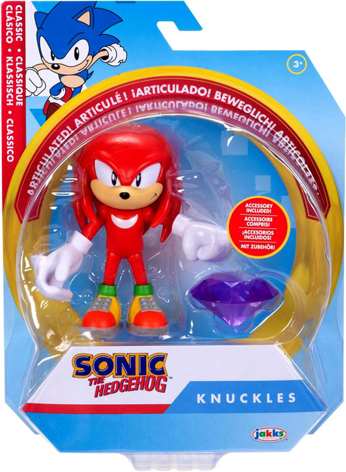 Sonic The Hedgehog Knuckles 4 Action Figure Classic, with Purple Chaos ...