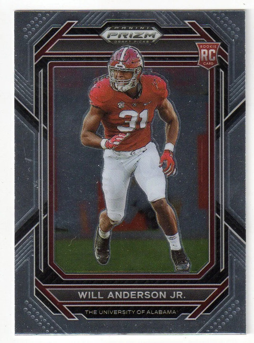 NFL 2023 Panini Prizm Draft Picks Single Card Will Anderson Jr. 162 Rookie - ToyWiz