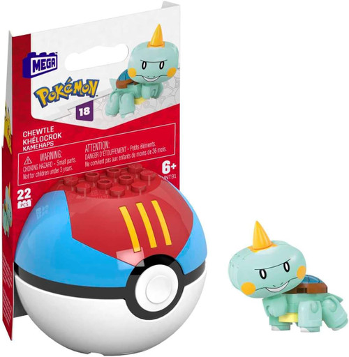Pokemon Series 18 Chewtle Set Mega Construx - ToyWiz