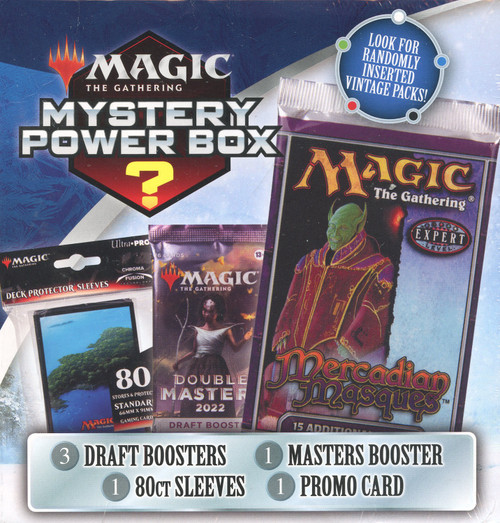 Magic The Gathering Mystery Power Box 3 Draft Boosters, 1 Masters ...