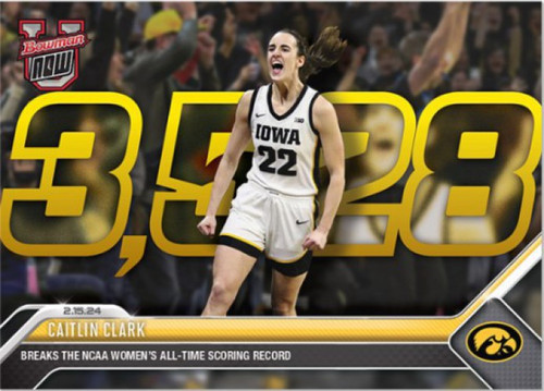 Topps Iowa Hawkeyes 2023-24 Bowman U NOW Basketball Single Card Caitlin ...