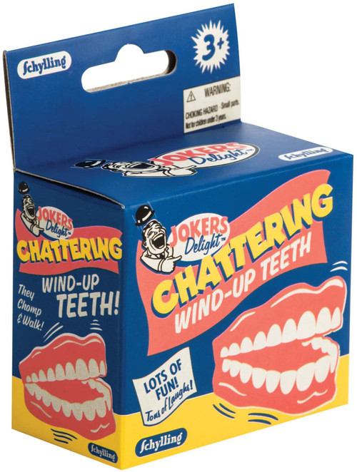 Jokers Delight Chattering Wind-Up Teeth Schylling - ToyWiz