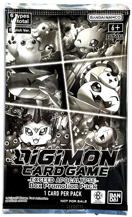 Digimon Trading Card Game Exceed Apocalypse Box Promotion Pack 1 Card ...