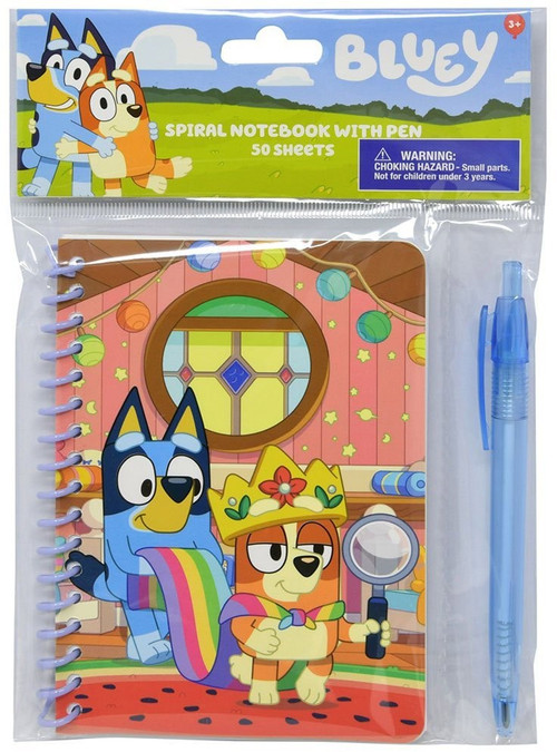 Bluey Bluey Spiral Notebook with Pen 50 Sheets Innovative Designs - ToyWiz