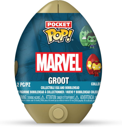 Funko Marvel Egg Pocket POP Baby Groot Vinyl Mini Figure in Egg Easter ...