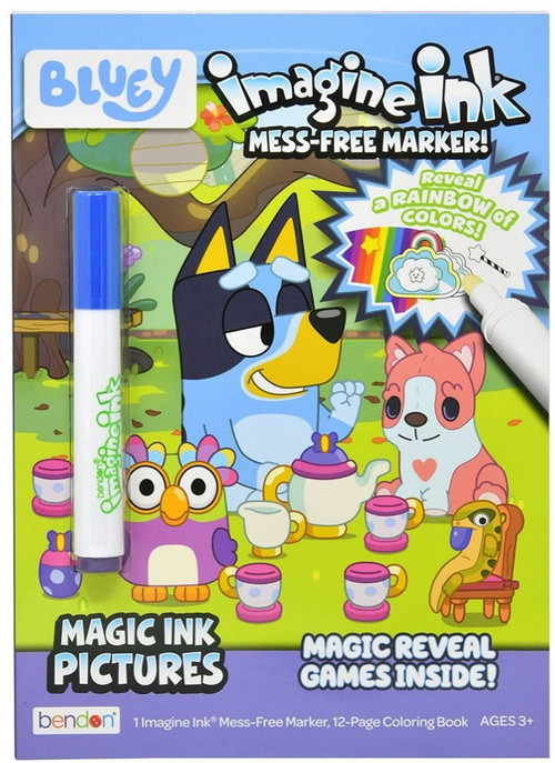 Bluey Imagine Ink Magic Ink Pictures Activity Book Version 1 Bendon ...