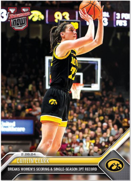 Topps Iowa Hawkeyes 2023-24 Bowman U NOW Basketball Single Card Caitlin ...