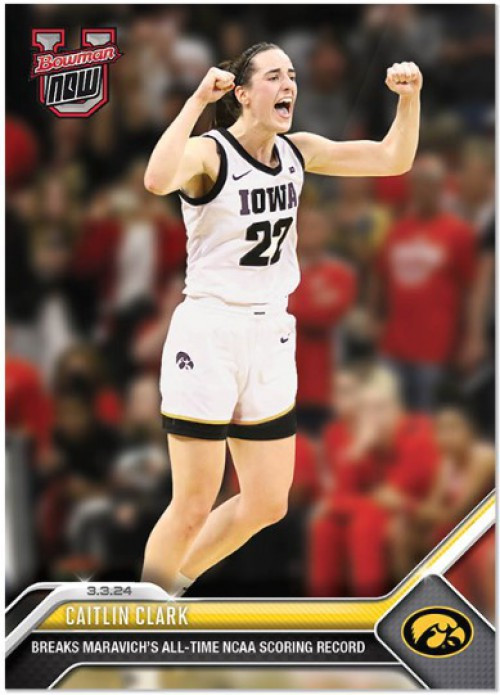 Topps Iowa Hawkeyes 2023-24 Bowman U NOW Basketball Single Card Caitlin ...