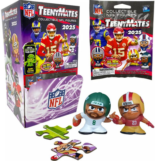 NFL TeenyMates 2025 Football Series 13 Mystery Box 32 Packs Party ...