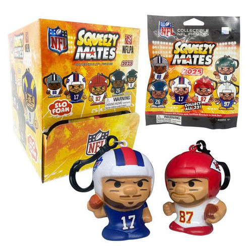 NFL Squeezy Mates Series 7 Football Mystery Box 24 Packs Party Animal ...