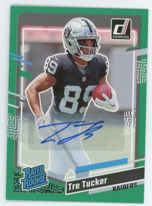 NFL 2023 Donruss Football Single Card Rated Rookie Tre Tucker 362 Green ...