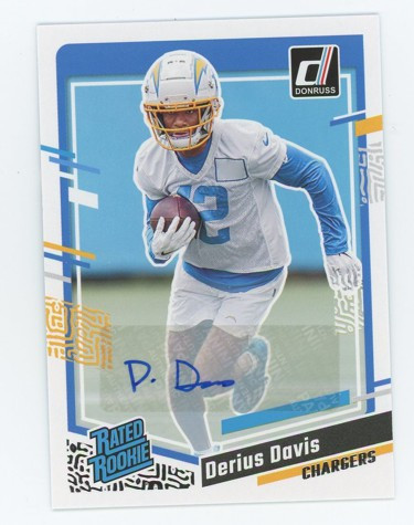 NFL 2023 Donruss Football Single Card Rated Rookie Derius Davis 351 ...