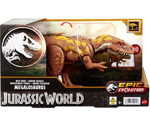 Jurassic World Epic Evolution Megalosaurus Action Figure Wild Roar ...