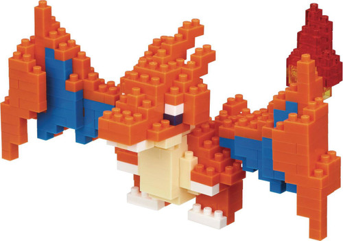 Nanoblock Pokemon Mega Charizard Y 2.9 Micro-Sized Building Block Set ...