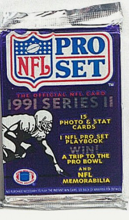 NFL Pro Set 1991 Series 2 Football Trading Card RETAIL Pack 15 Cards ...