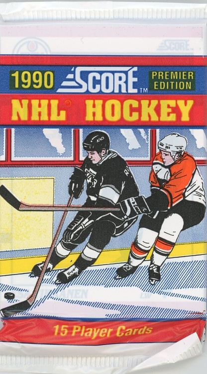 NHL Score 1990-91 Hockey Trading Card RETAIL Pack 15 Cards - ToyWiz