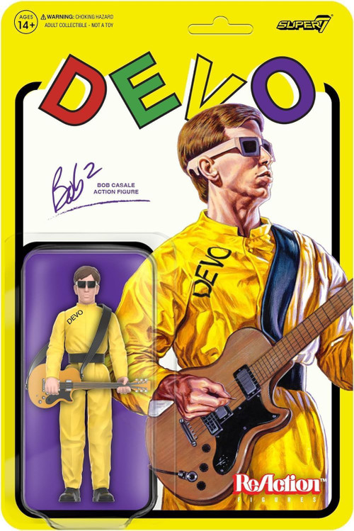 Devo ReAction Bob Casale Action Figure Satisfaction Super7 - ToyWiz