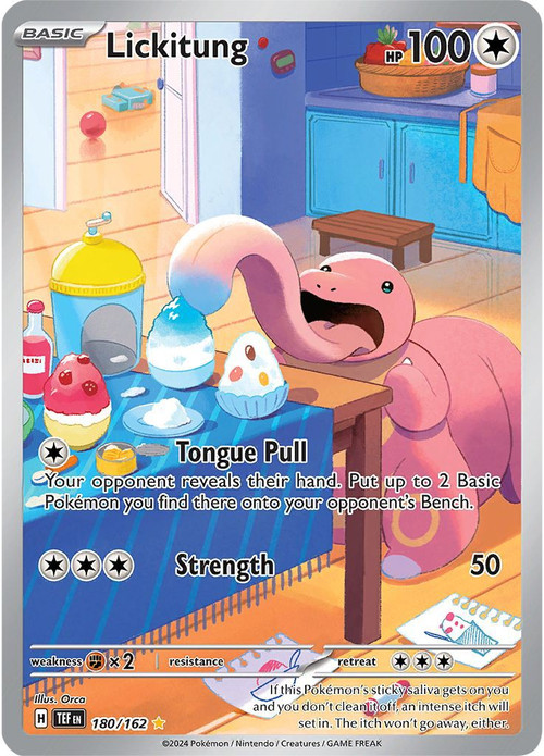 Pokemon Temporal Forces Single Card Illustration Rare Lickitung 180 ...