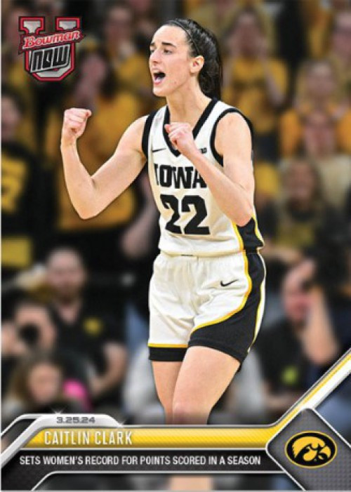 Topps Iowa Hawkeyes 2023-24 Bowman U NOW Basketball Single Card Caitlin ...