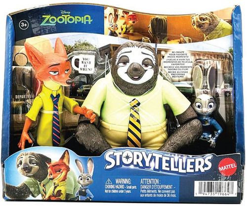 Disney Zootopia Storytellers Zootopia 3.75 Action Figure 3-Pack Nick ...