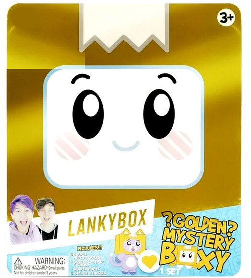 LankyBox Golden Exclusive Mystery Boxy Golden Ticket Inside Bonkers Toy ...