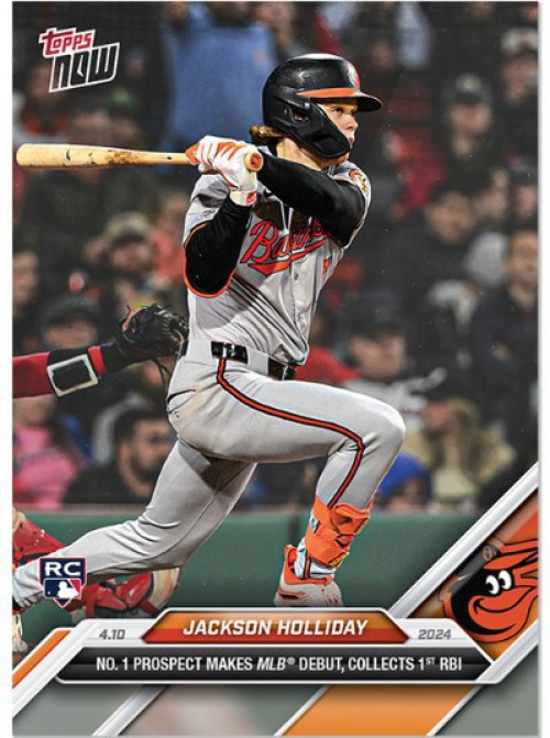 MLB Milwaukee Brewers 2024 NOW Baseball Single Card Jackson Holliday ...