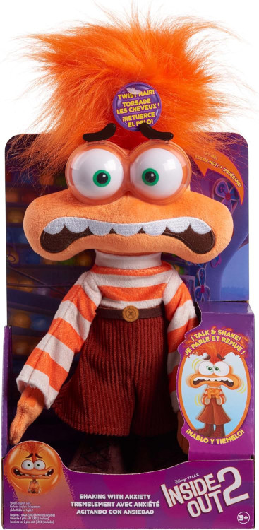 Disney Pixar Inside Out 2 Shaking with Anxiety 13 Plush Figure with ...