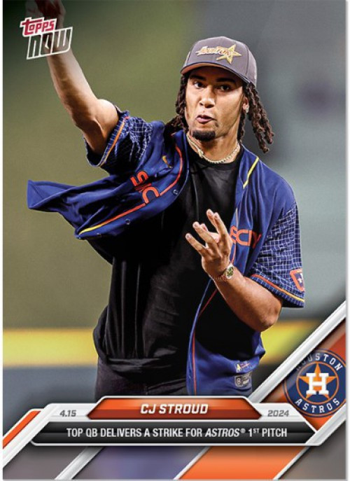 MLB Houston Astros 2024 NOW Baseball Single Card CJ Stroud 79 Top QB ...