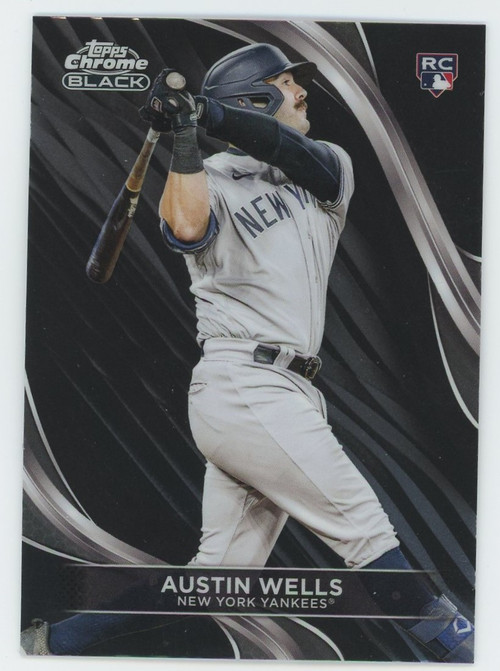 MLB 2024 Topps Chrome Black Single Card Austin Wells 8 Rookie - ToyWiz
