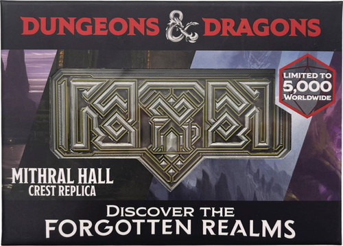 Dungeons Dragons Mithril Hall Limited Edition Metal Ingot Fanattik ...