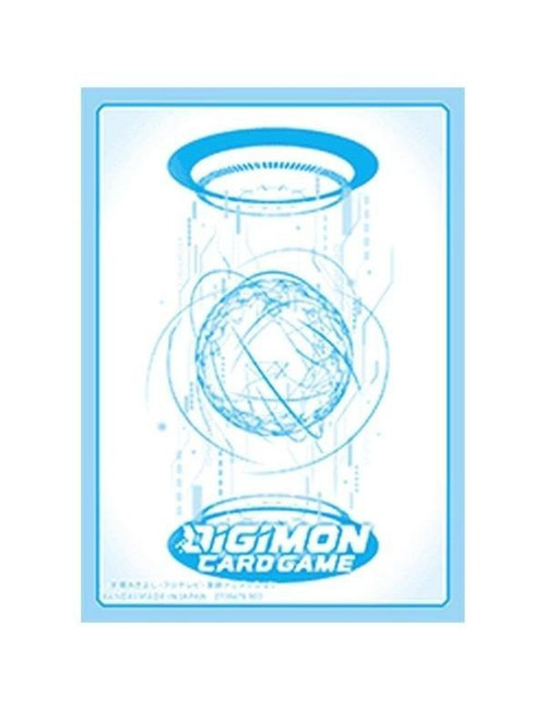 Digimon CG Official Card Sleeve 2024 Ver.1.0 White - Blue Bandai - ToyWiz