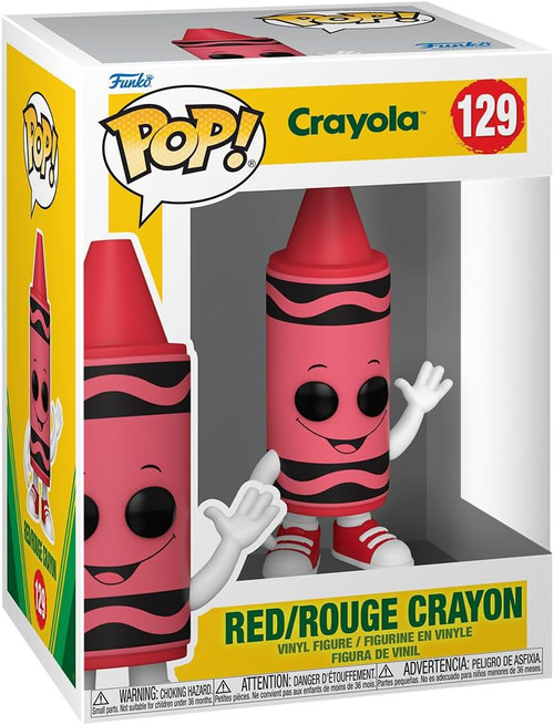 Funko Crayola POP Vinyl Red Crayon Vinyl Figure 129 - ToyWiz