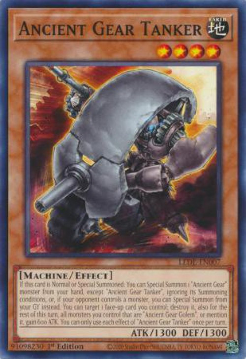 YuGiOh Trading Card Game Legacy of Destruction Single Card Common Ancient Gear Tanker LEDE-EN007 ...