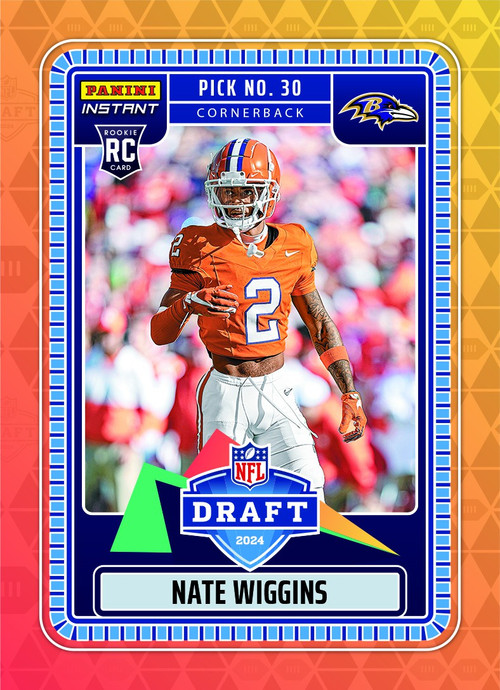 NFL 2024 Instant Draft Night Football Single Card Nate Wiggins NFLDN-11 ...