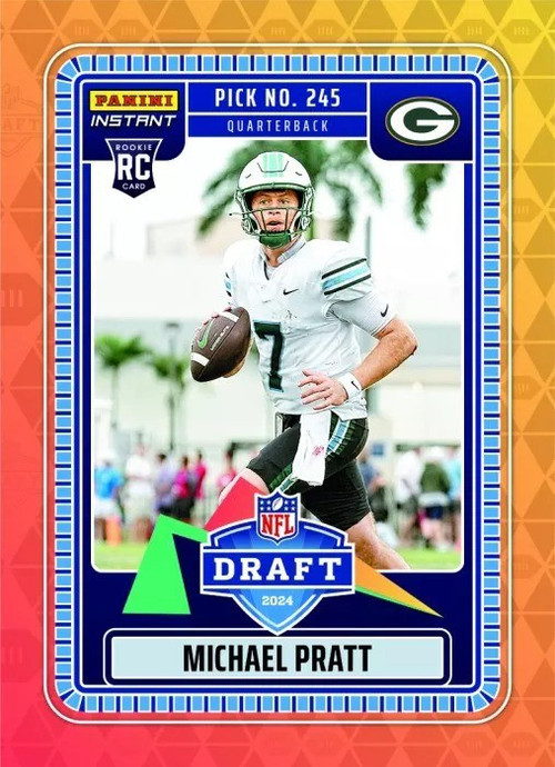 NFL 2024 Instant Draft Night Football Single Card Michael Pratt NFLDN ...