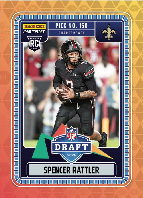 NFL 2024 Instant Draft Night Football Single Card Spencer Rattler NFLDN ...