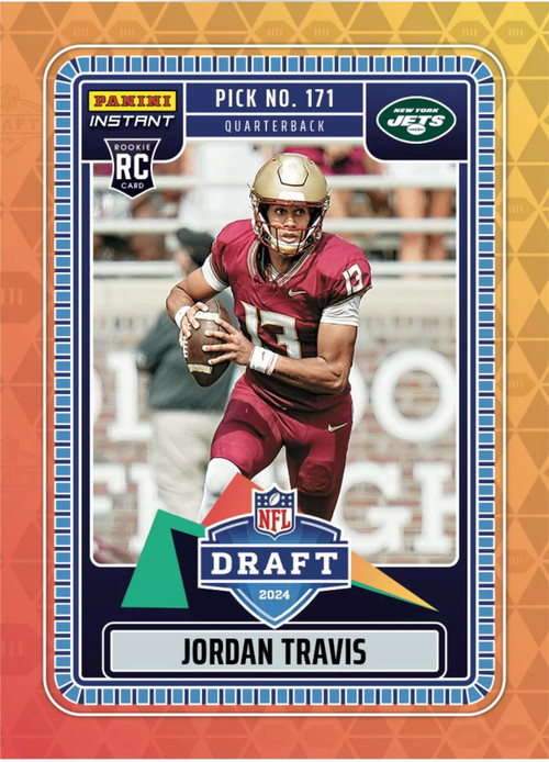 NFL 2024 Instant Draft Night Football Single Card Jordan Travis NFLDN ...