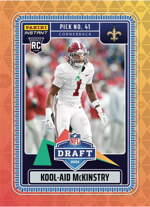 NFL 2024 Instant Draft Night Football Single Card Kool-Aid McKinstry ...