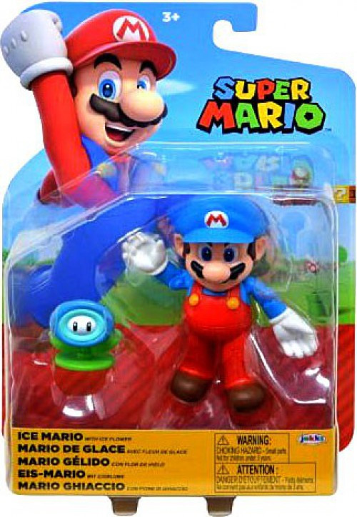 World of Nintendo Super Mario Ice Mario 4 Action Figure 2024, with Ice ...