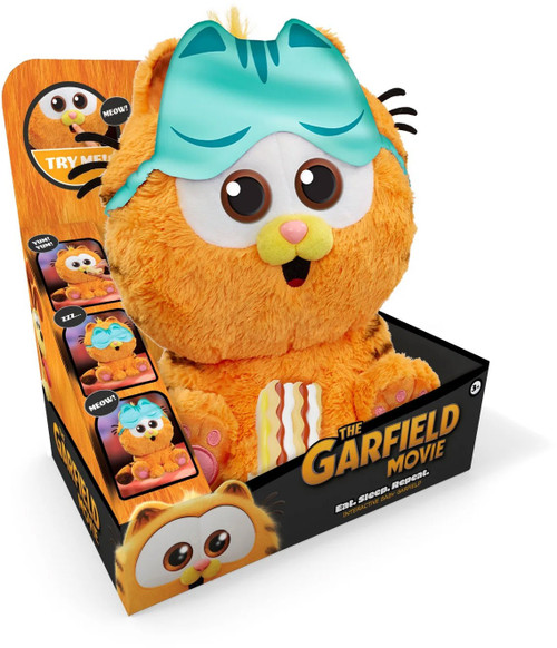Animagic The Garfield Movie Baby Garfield 10 Interactive Plush Eat ...