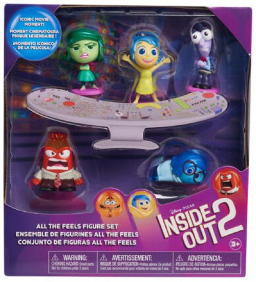 Disney Pixar Inside Out 2 All the Feels Mini Figure 5-Pack Disgust, Joy ...