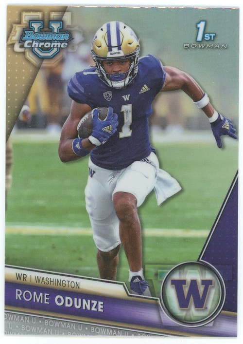 NFL 2023 Bowman Chrome U Single Card 1st Bowman Refractor Rome Odunze ...