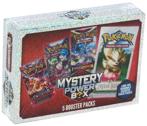 Pokemon Mystery Power Box Set 5 Booster Packs, Red MJ Holdings - ToyWiz