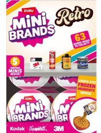 5 Surprise Mini Brands Retro Mystery Box 13 Packs Zuru Toys - ToyWiz