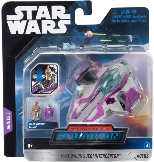 Star Wars Micro Galaxy Squadron Series 5 Mace Windus Jedi Interceptor ...