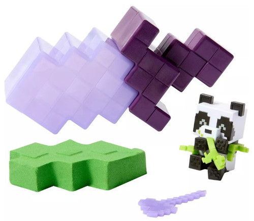 Minecraft Mini Mode Feasting Panda Mining Figure Purple Mattel Toys ...