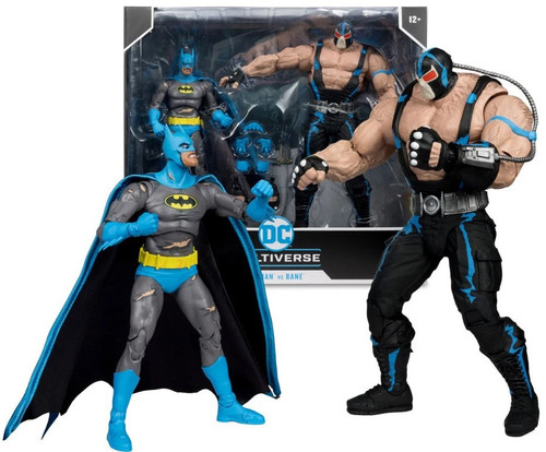 McFarlane Toys DC Multiverse Batman Vs. Bane 7 Action Figure MEGA Figure 2-Pack Knightfall - ToyWiz