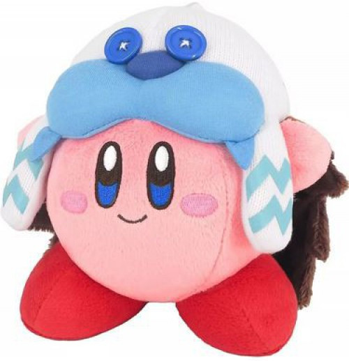 Kirbys Adventure Kirby 6 Plush Frosty Ice San-Ei Little Buddy - ToyWiz