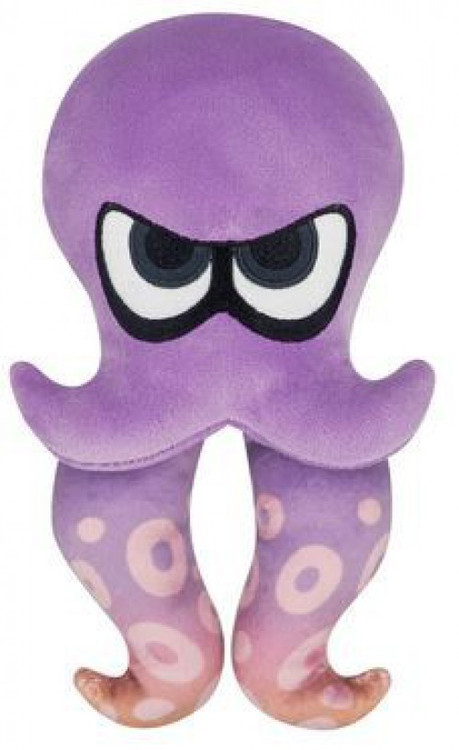 Splatoon Inkling Octopus Purple 9 Plush San-Ei Little Buddy - ToyWiz