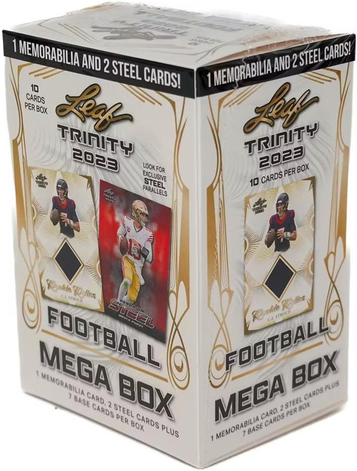 NFL Trinity 2023 Football Trading Card MEGA Box 1 Memorabila Card 2 ...